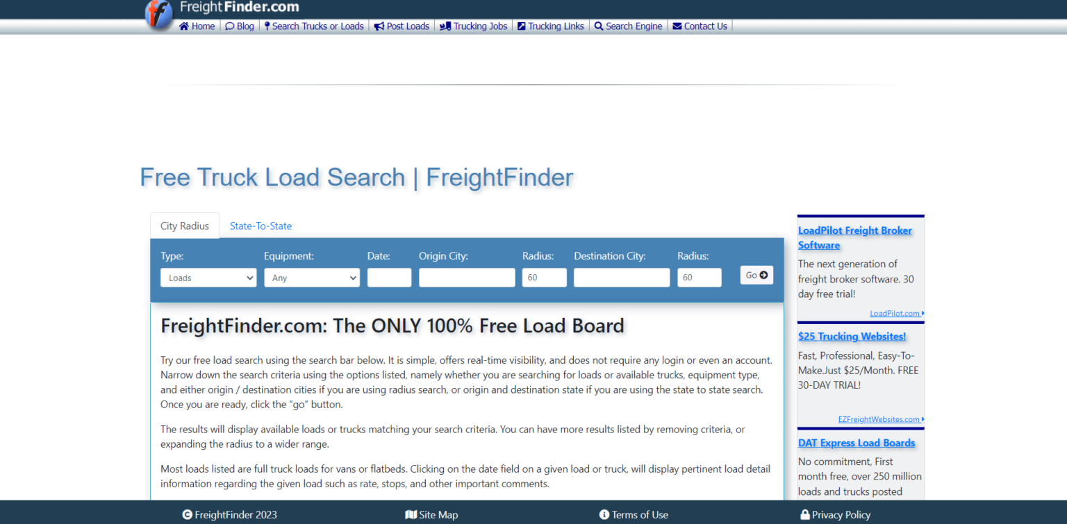 Freight Finder Loadboard Review - Loads Kiwi