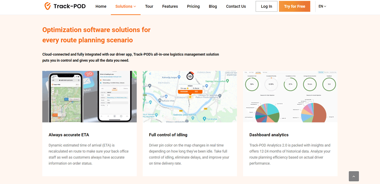 Track-POD Route Planner vs DispatchTrack - Loads Kiwi
