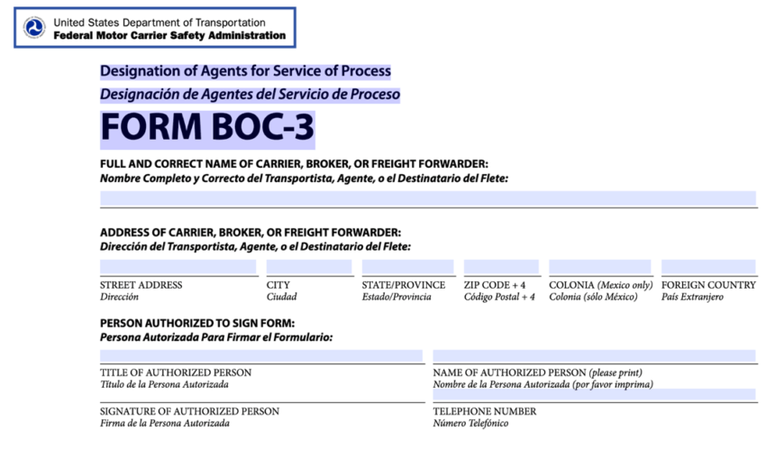 How to File a BOC-3 Form - Loads Kiwi
